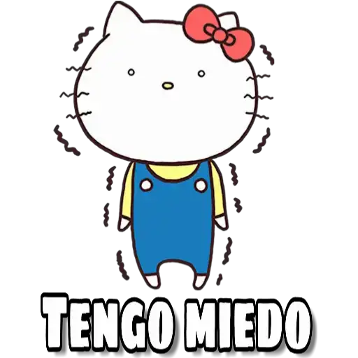 TENGO MIEDO Sticker de WhatsApp - DescargarStickers