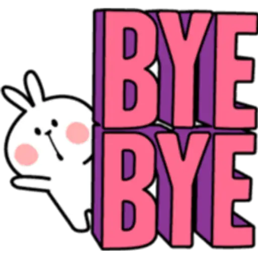 BYE BYE Sticker de WhatsApp - DescargarStickers