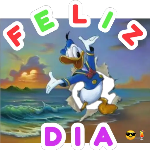 Feliz día Sticker de WhatsApp - DescargarStickers