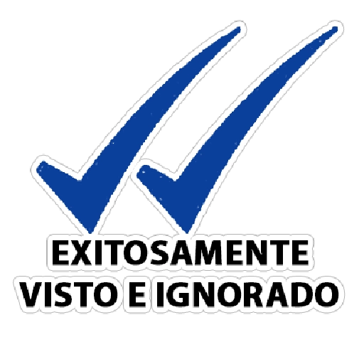 EXITOSAMENTE VISTO E IGNORADO Sticker de WhatsApp - DescargarStickers