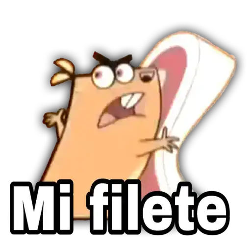 Mi filete Sticker de WhatsApp - DescargarStickers