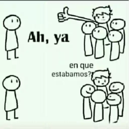 Ah, ya en que estabamos? Sticker de WhatsApp - DescargarStickers