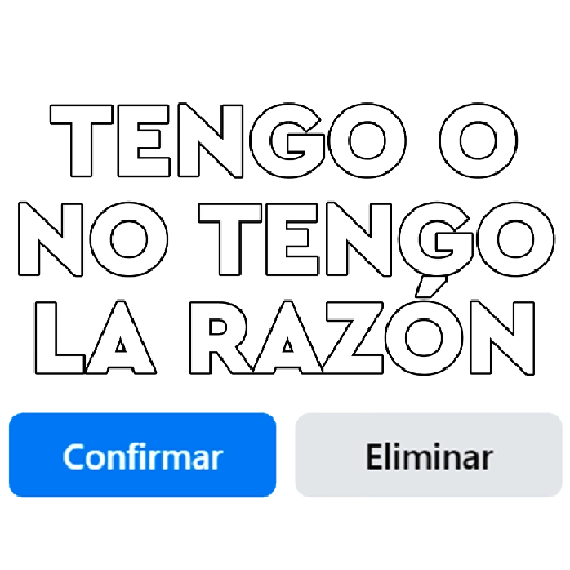Tengo o no tengo la razón Sticker de WhatsApp - DescargarStickers