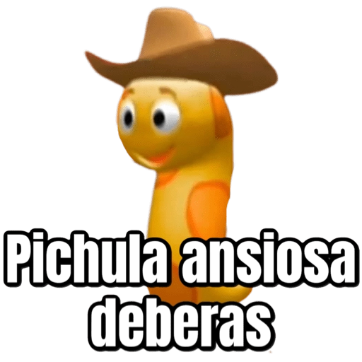 Pichula ansiosa deberas Sticker de WhatsApp - DescargarStickers