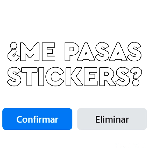 ME PASAS STICKERS? Sticker de WhatsApp - DescargarStickers