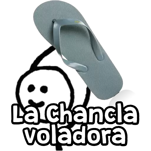Sticker La Chancla voladora PNG - DescargarStickers