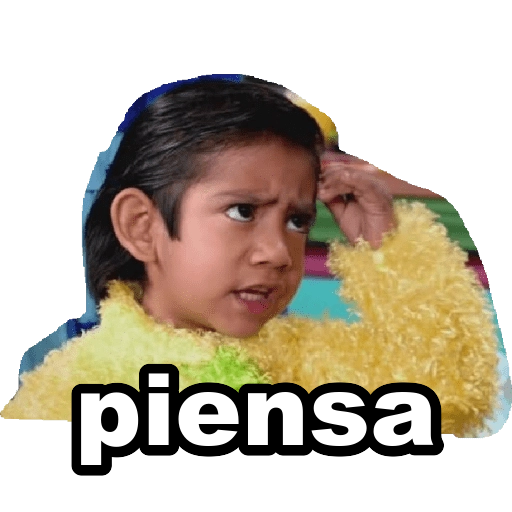 Sticker Piensa PNG - DescargarStickers