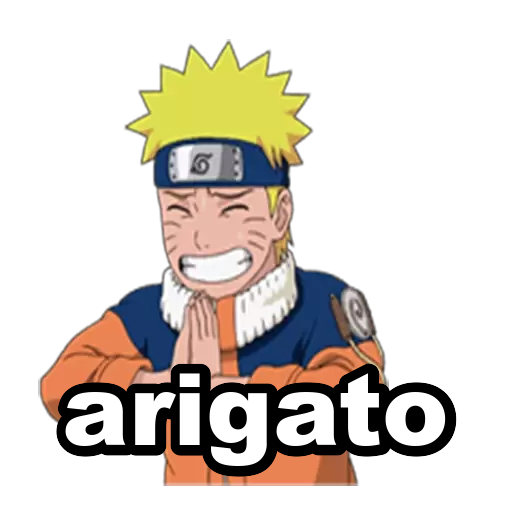 Arigato Sticker de WhatsApp - DescargarStickers