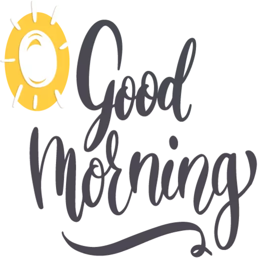 Good morning #005770 Sticker de WhatsApp - DescargarStickers