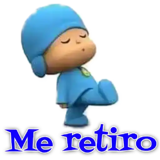 Me retiro Sticker de WhatsApp - DescargarStickers