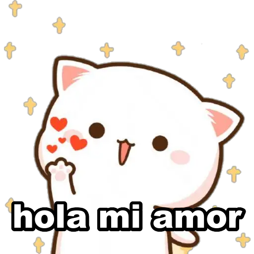 Sticker Hola mi amor PNG - DescargarStickers