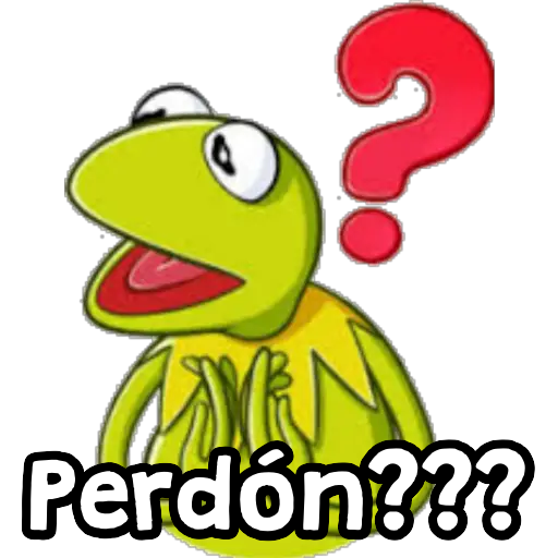 Perdón??? Sticker de WhatsApp - DescargarStickers