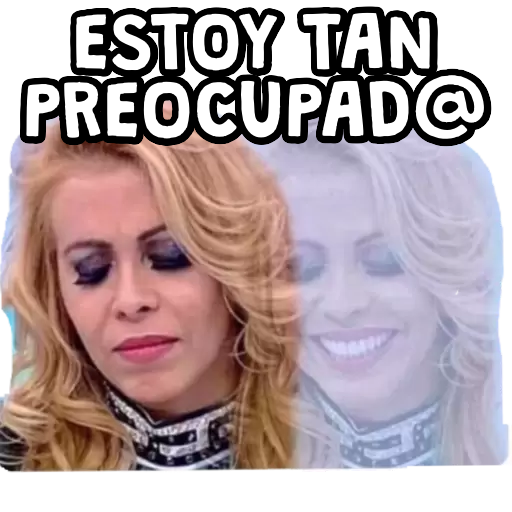 Estoy tan preocupad@ Sticker de WhatsApp PNG - DescargarStickers