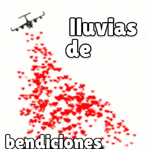 Sticker Lluvias de bendiciones GIF - DescargarStickers