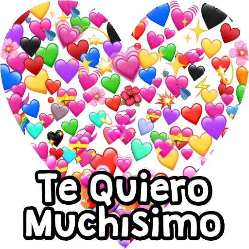 Te Quiero Muchísimo Sticker de WhatsApp - DescargarStickers