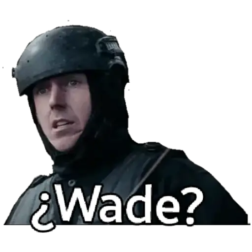 ¿Wade? Sticker de WhatsApp - DescargarStickers