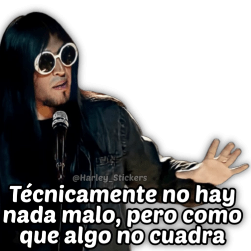 Técnicamente no hay nada malo, pero como que algo no cuadra Sticker de ...