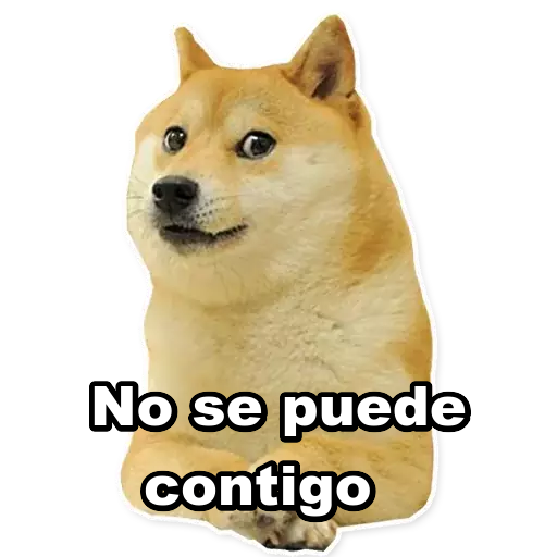 No se puede contigo Sticker de WhatsApp - DescargarStickers