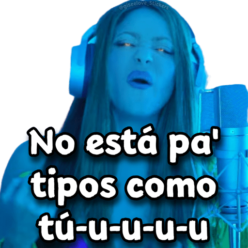 No está pa tipos como tú-u-u-u-u Shakira PNG transparente - Descargar ...