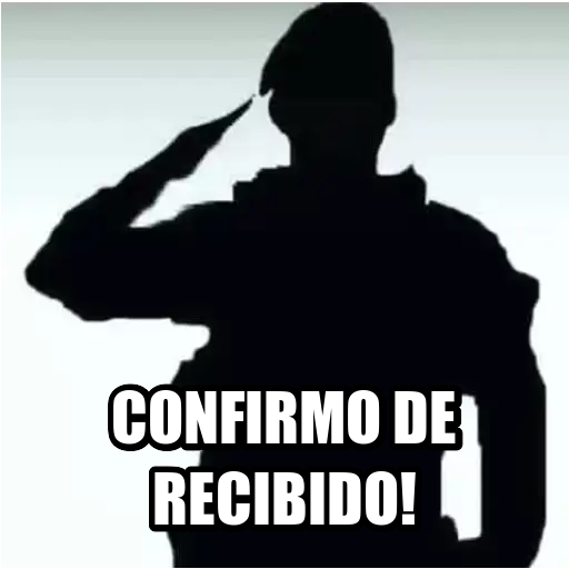 Sticker Confirmo de recibido! PNG - DescargarStickers