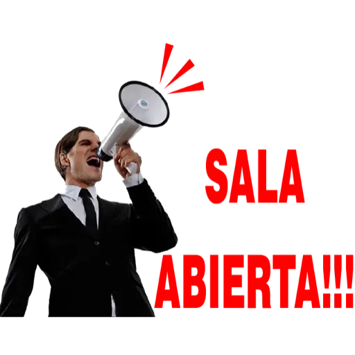 Sticker Sala abierta!!! PNG - DescargarStickers