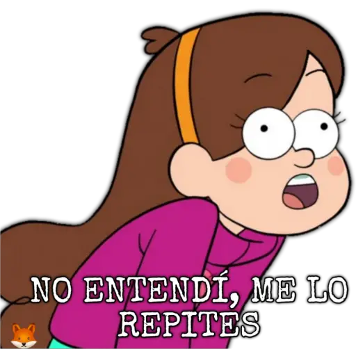 NO ENTENDÍ, ME LO REPITES Sticker de WhatsApp - DescargarStickers