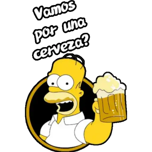 Vamos por una cerveza? Sticker de WhatsApp - DescargarStickers