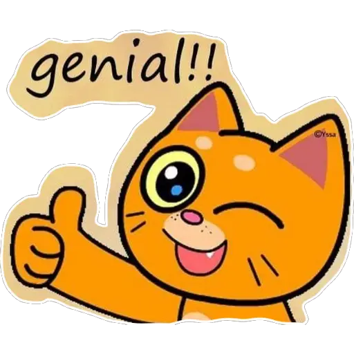 Genial!! Sticker de WhatsApp - DescargarStickers