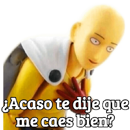 ¿Acaso te dije que me caes bien? Sticker de WhatsApp - DescargarStickers