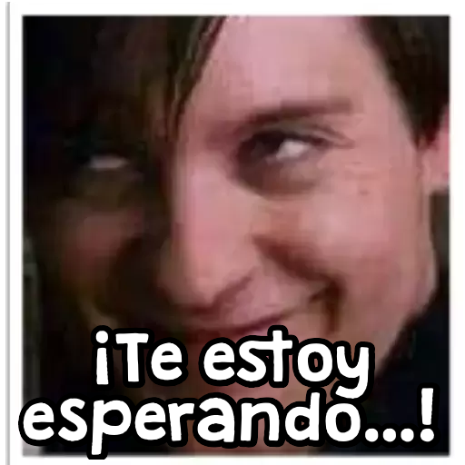 ¡Te estoy esperando...! Sticker de WhatsApp - DescargarStickers