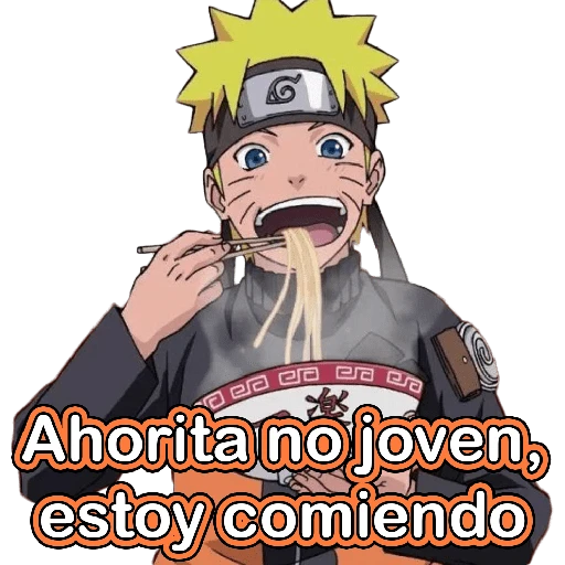 Ahorita no joven, estoy comiendo Sticker de WhatsApp - DescargarStickers
