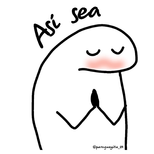 Sticker Así sea PNG - DescargarStickers