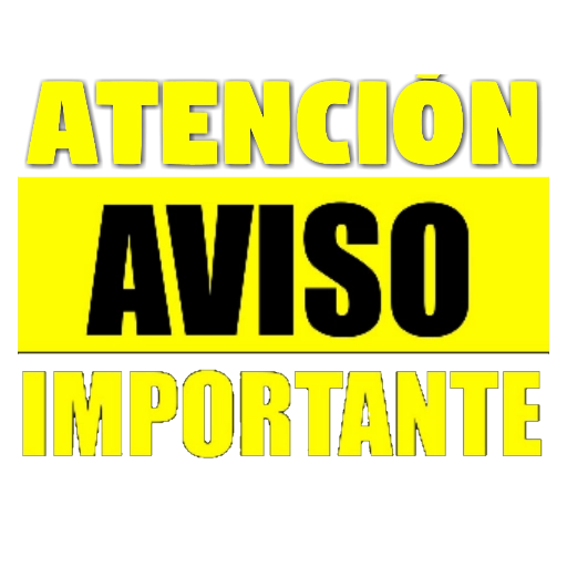 ATENCIÓN AVISO IMPORTANTE Sticker de WhatsApp - DescargarStickers