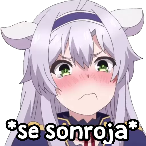 *se sonroja* Sticker de WhatsApp - DescargarStickers