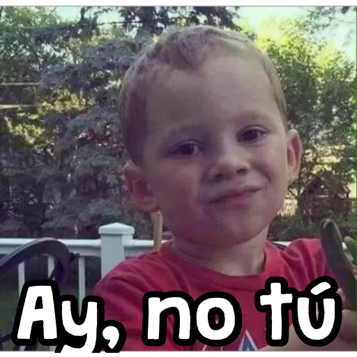 Ay, no tú Sticker de WhatsApp - DescargarStickers