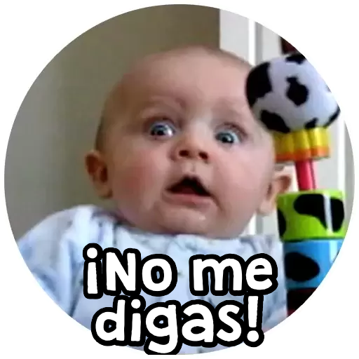 ¡No me digas! Sticker de WhatsApp - DescargarStickers