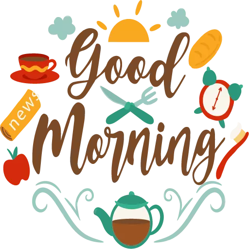 Good Morning Sticker de WhatsApp - DescargarStickers