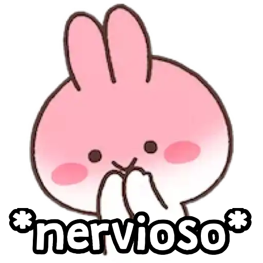 *nervioso* Sticker de WhatsApp - DescargarStickers