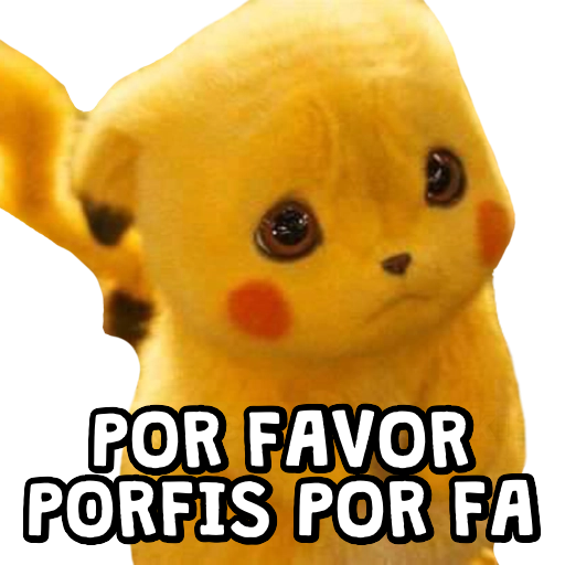 Por favor porfis por fa Sticker de WhatsApp - DescargarStickers
