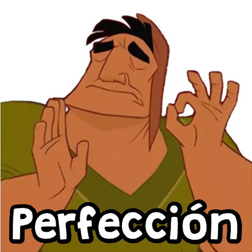 Perfección Sticker de WhatsApp - DescargarStickers