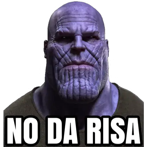 No da risa Sticker de WhatsApp - DescargarStickers