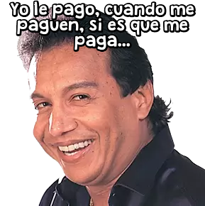 Yo le pago, cuando me paguen, si es que me paga... Sticker de WhatsApp ...
