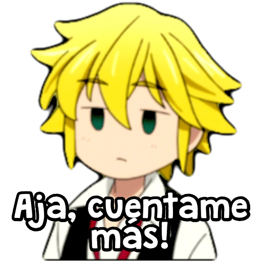 Aja, cuentame más! Sticker de WhatsApp - DescargarStickers