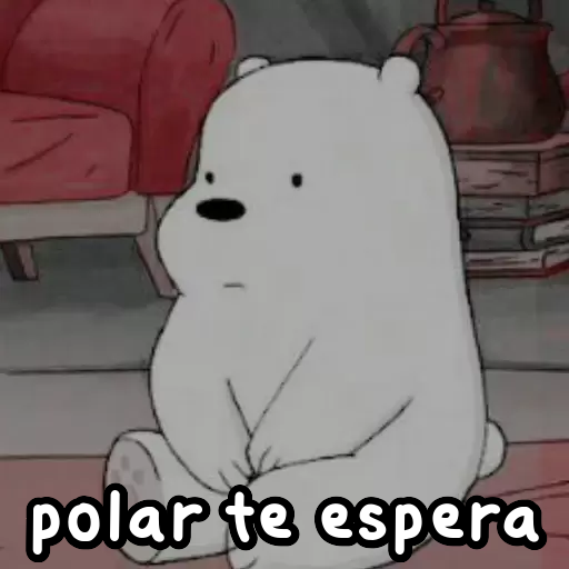 Polar te espera Sticker de WhatsApp - DescargarStickers