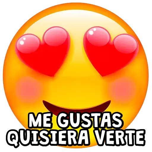 ME GUSTAS QUISIERA VERTE Sticker de WhatsApp - DescargarStickers