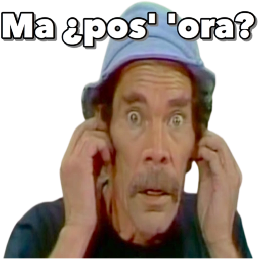 Ma ¿pos ora? Sticker de WhatsApp - DescargarStickers