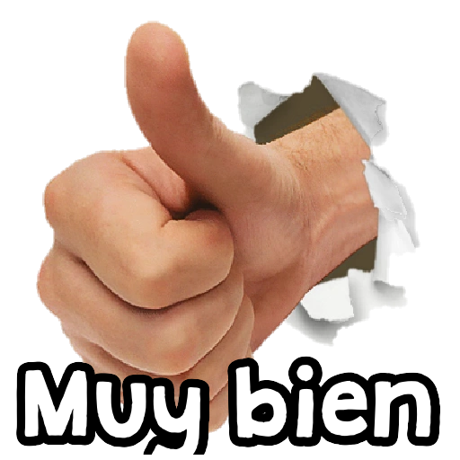 Sticker Muy bien PNG - DescargarStickers