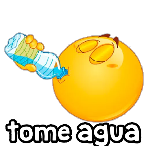 Tome agua Sticker de WhatsApp - DescargarStickers