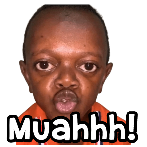 Muahhh! Sticker de WhatsApp - DescargarStickers