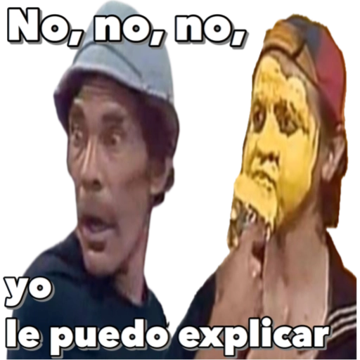 No, no, no, yo le puedo explicar Sticker de WhatsApp - DescargarStickers